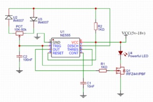 LED Dimmer Circuit with 555 Timer | CircuitBest