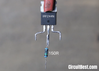 Wire Break Alarm Circuit with IRFZ44N MOSFET | CircuitBest
