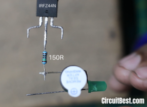 Wire Break Alarm Circuit with IRFZ44N MOSFET | CircuitBest
