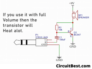 Simple Basic audio amplifier with BC547 Amplifier | CircuitBest