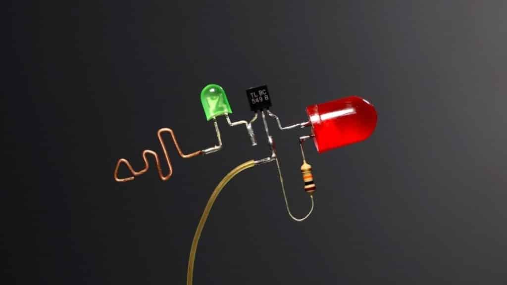 Simple Light Sensor Circuit without LDR Using BC549 NPN Transistor ...