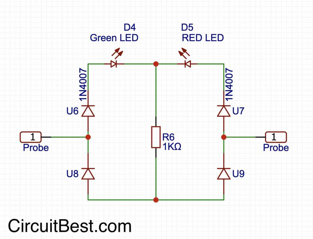 Battery Polarity Checker Circuit | CircuitBest