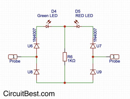 Battery Polarity Checker Circuit | CircuitBest